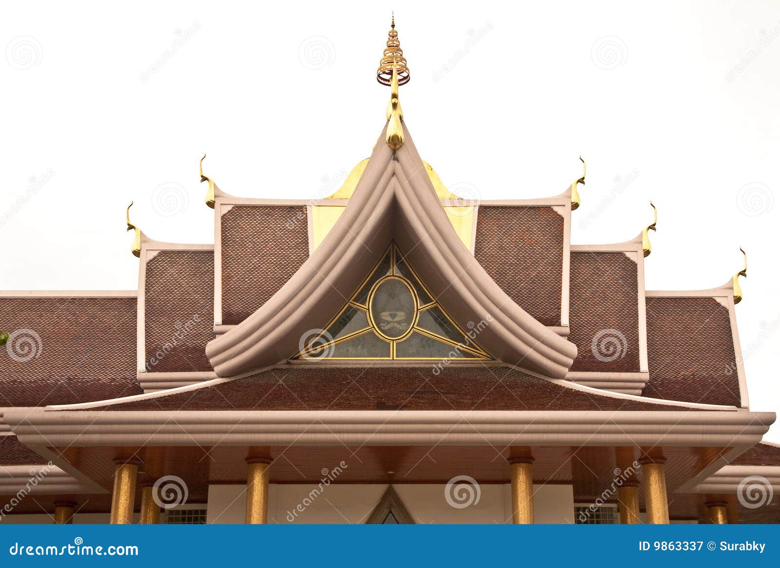 Roof of Thai Style Architecture Stock Image - Image of beauty, domes ...