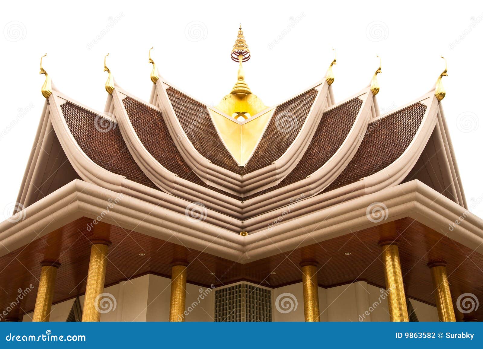 Roof Of Thai Style Architecture Stock Photo - Image of city, monuments ...