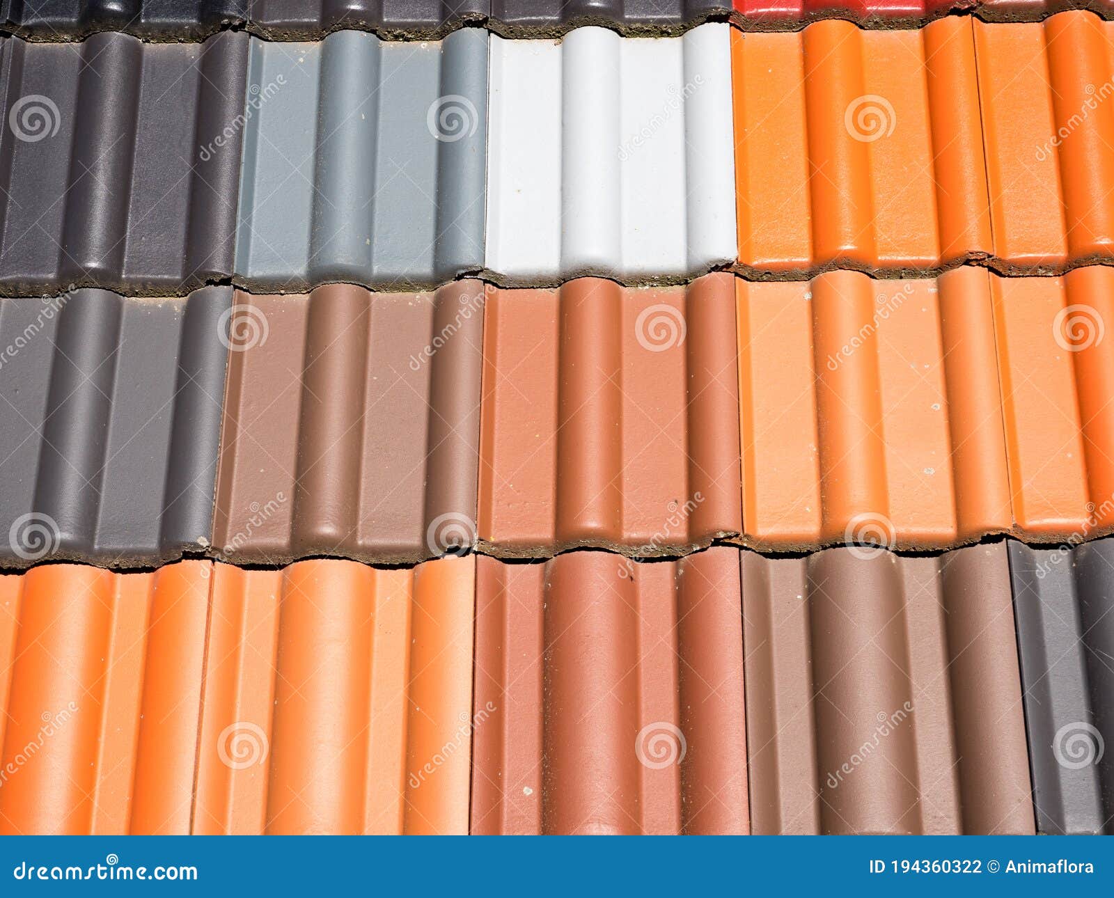 Roof Tile Pattern Texture Material Stock Photo - Image of closeup ...