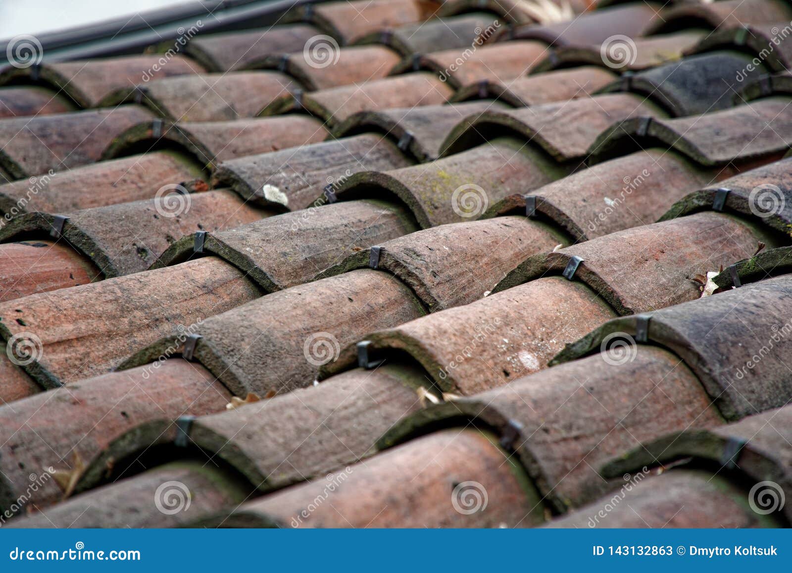 Roof Tiles, Medieval Old Roof Tile, HDR Shot from. Stock Image - Image ...