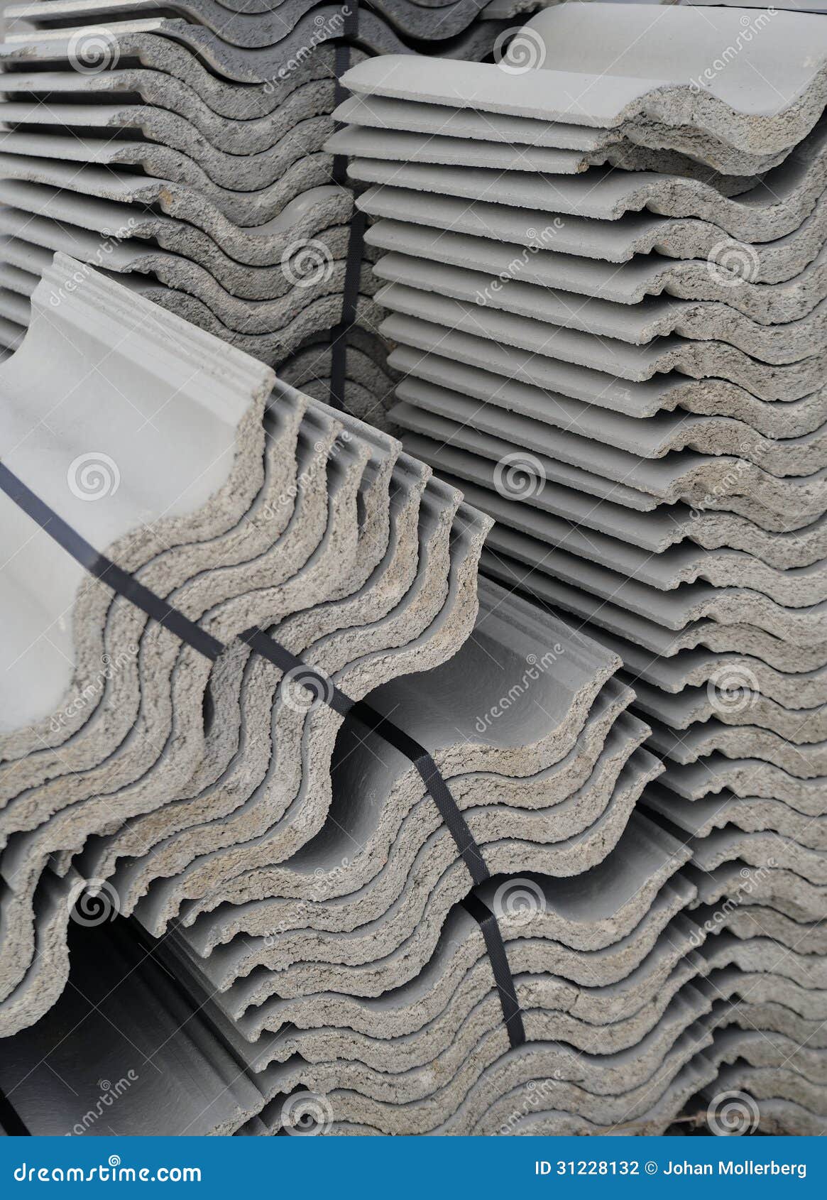Roof tiles stock photo. Image of concrete, building, stack - 31228132