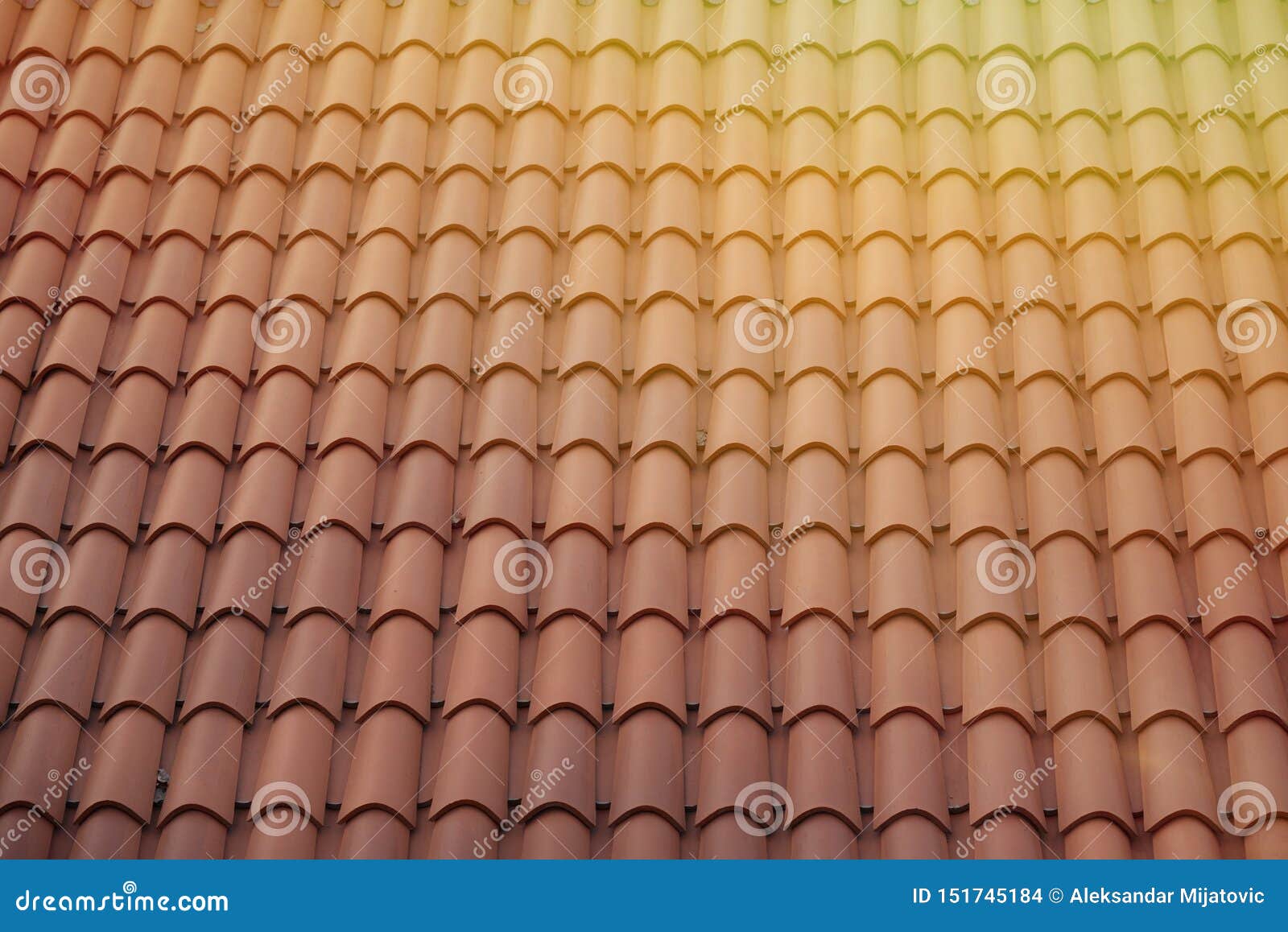 Roof tiles with sun light stock photo. Image of exterior - 151745184