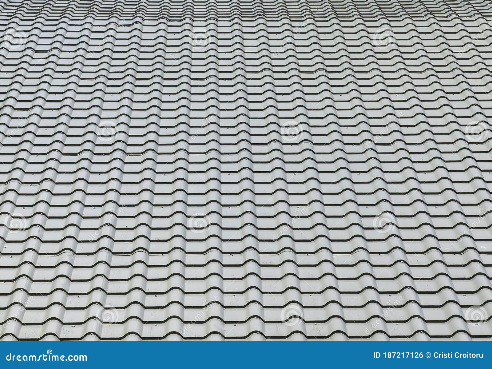 Roof Tiles Surface. Grey Roof Tiles Seamless Patern Stock Photo - Image ...