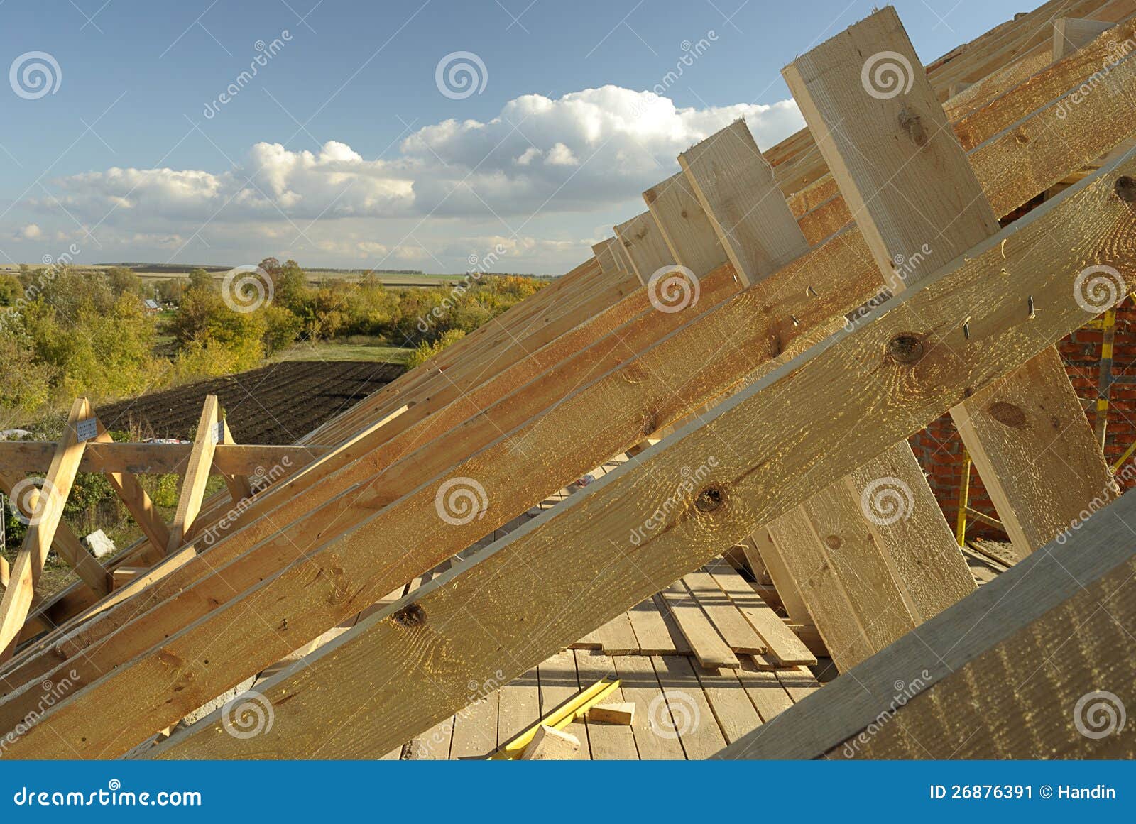 Roof timbers stock image. Image of outdoors, construction - 26876391