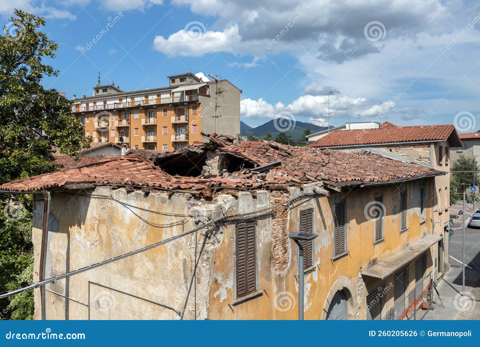 Roof to be redone stock photo. Image of building, residential - 260205626