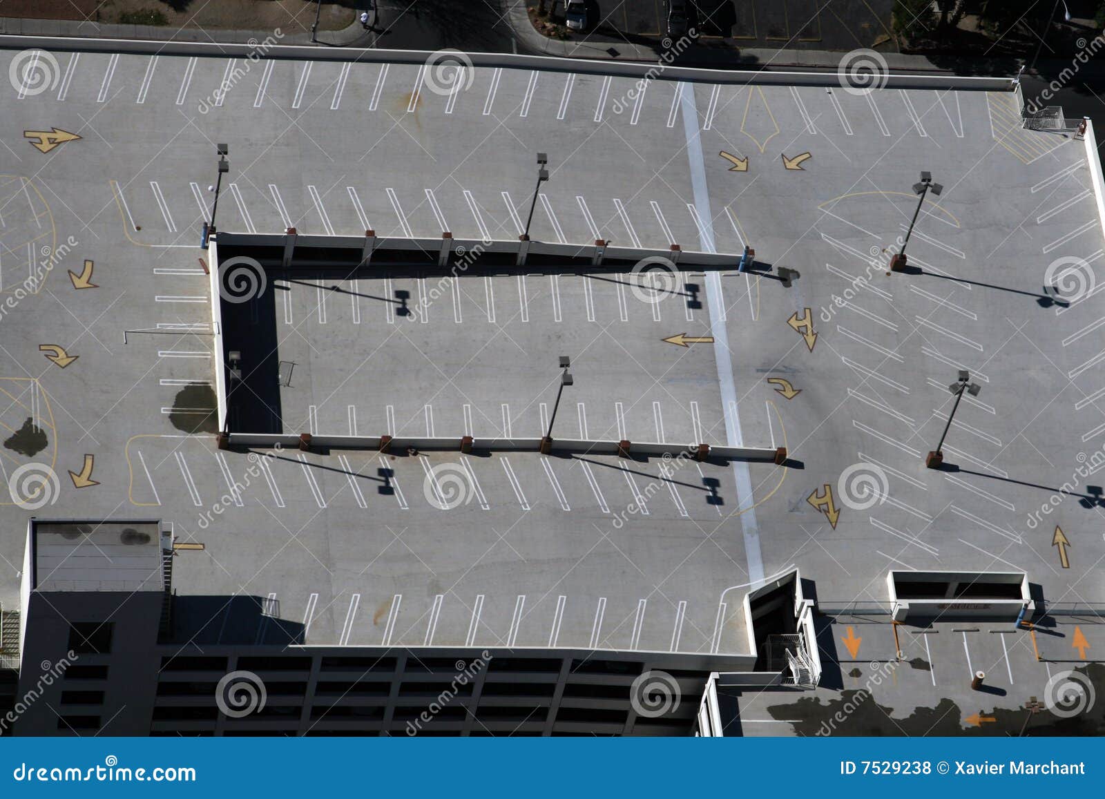Roof top parking stock photo. Image of park, roof, penthouse - 7529238