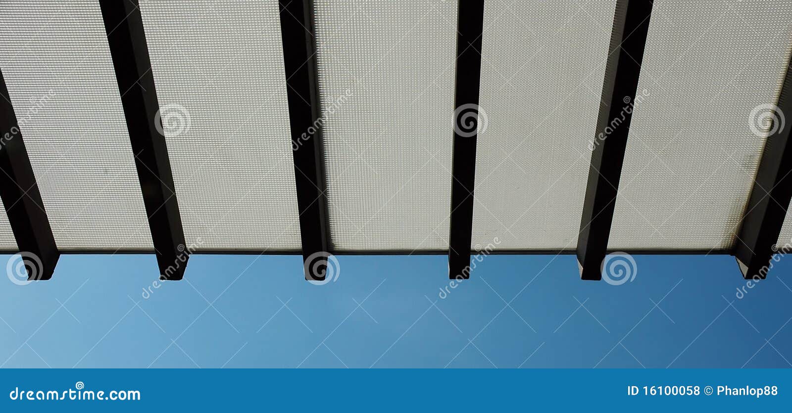 Roof top sky blue stock photo. Image of modern, business - 16100058