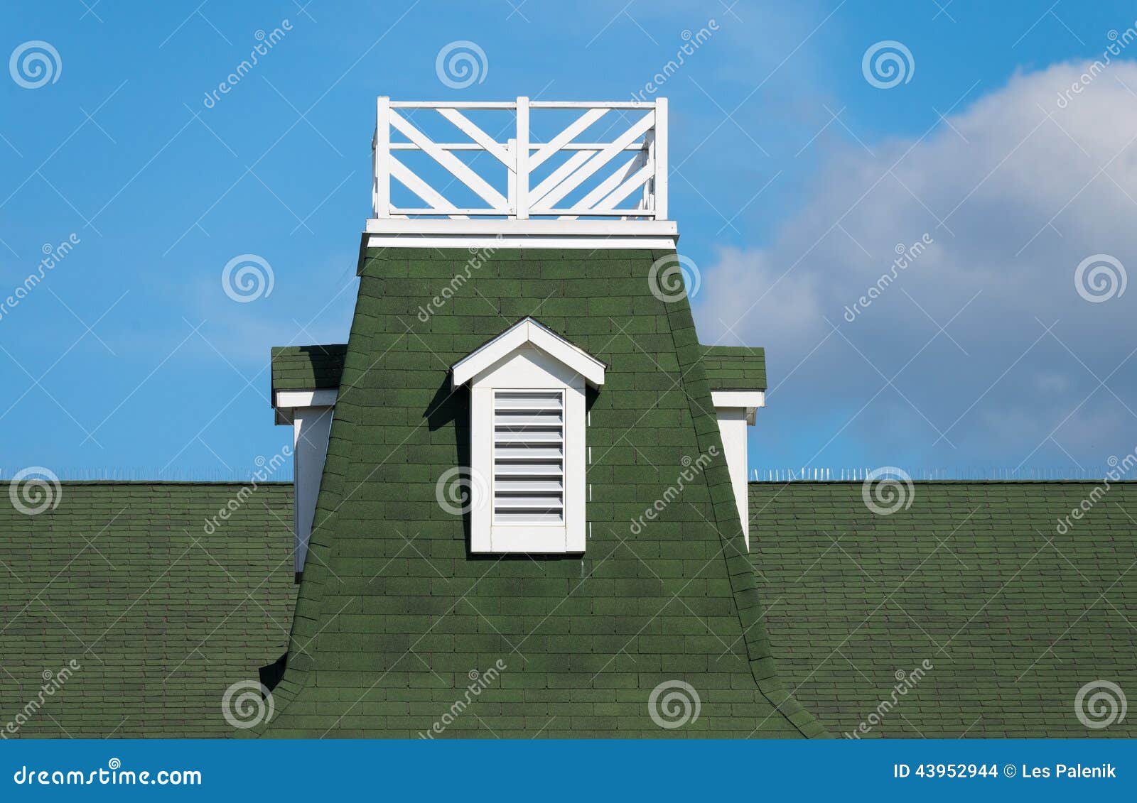 Roof-top tower stock photo. Image of green, roof, tower - 43952944