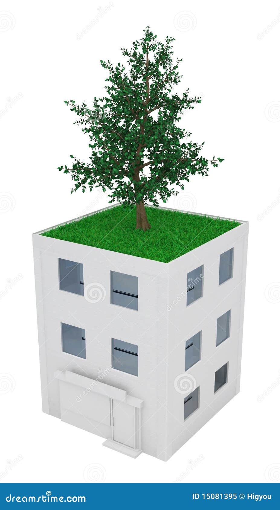Roof Tree stock illustration. Illustration of growth - 15081395