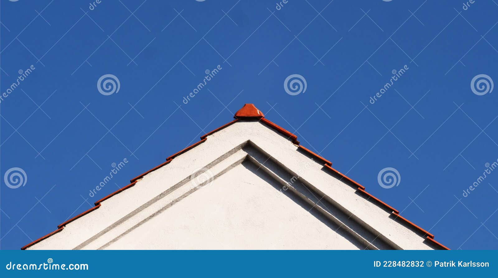 Roof triangle stock photo. Image of iron, architecture - 228482832