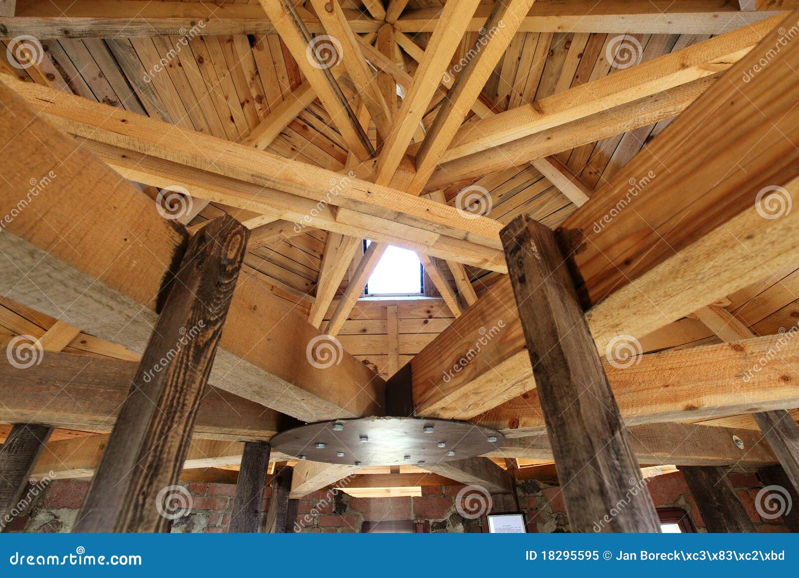 Roof truss stock image. Image of bolts, roof, beams, truss - 18295595