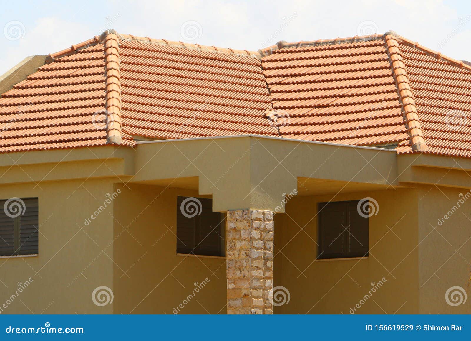 Roof - the Upper Structure of the Building and Structures Stock Image ...