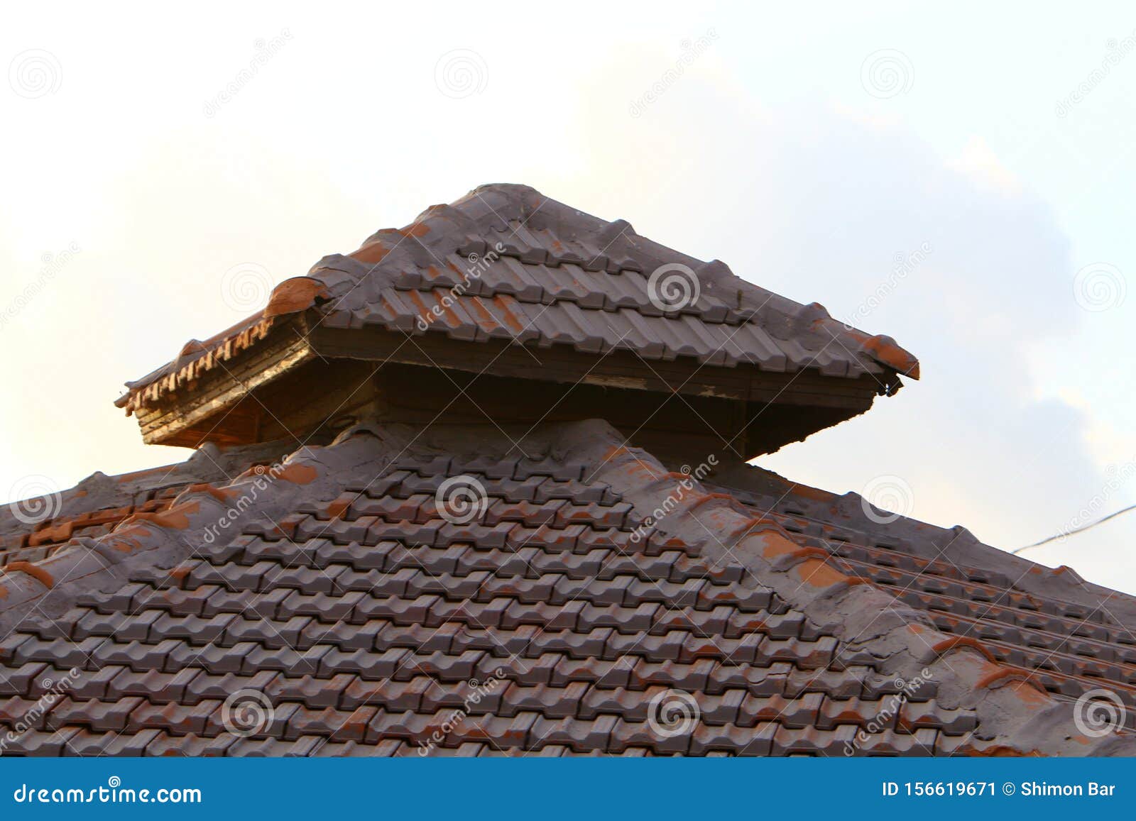 Roof - the Upper Structure of the Building and Structures Stock Image ...
