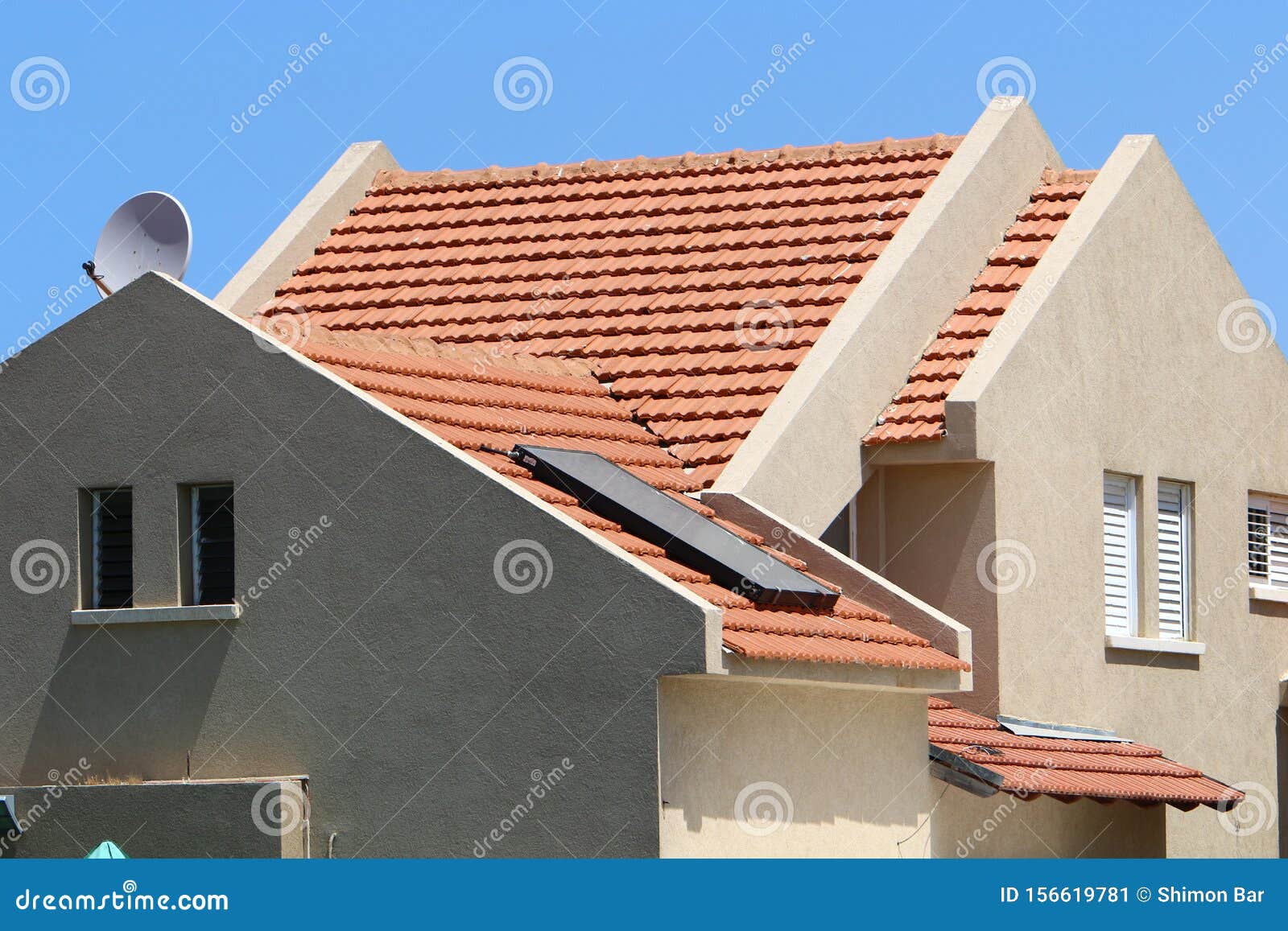 Roof - the Upper Structure of the Building and Structures Stock Image ...