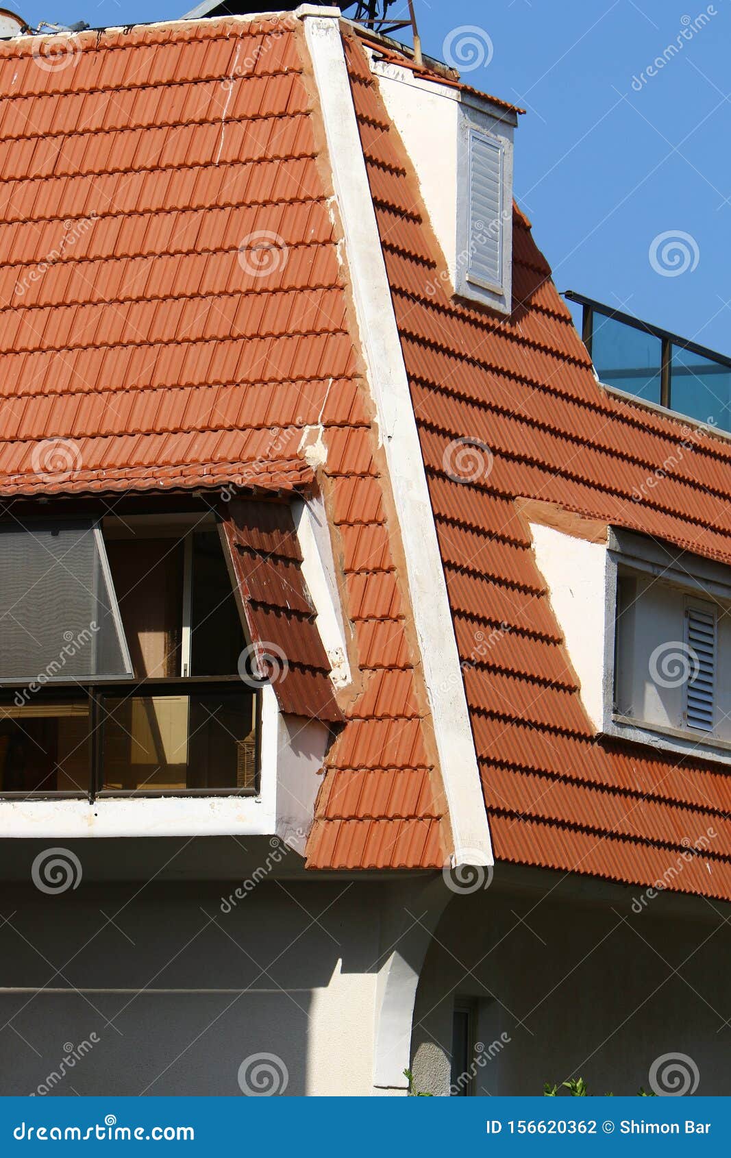 Roof - the Upper Structure of the Building and Structures Stock Photo ...