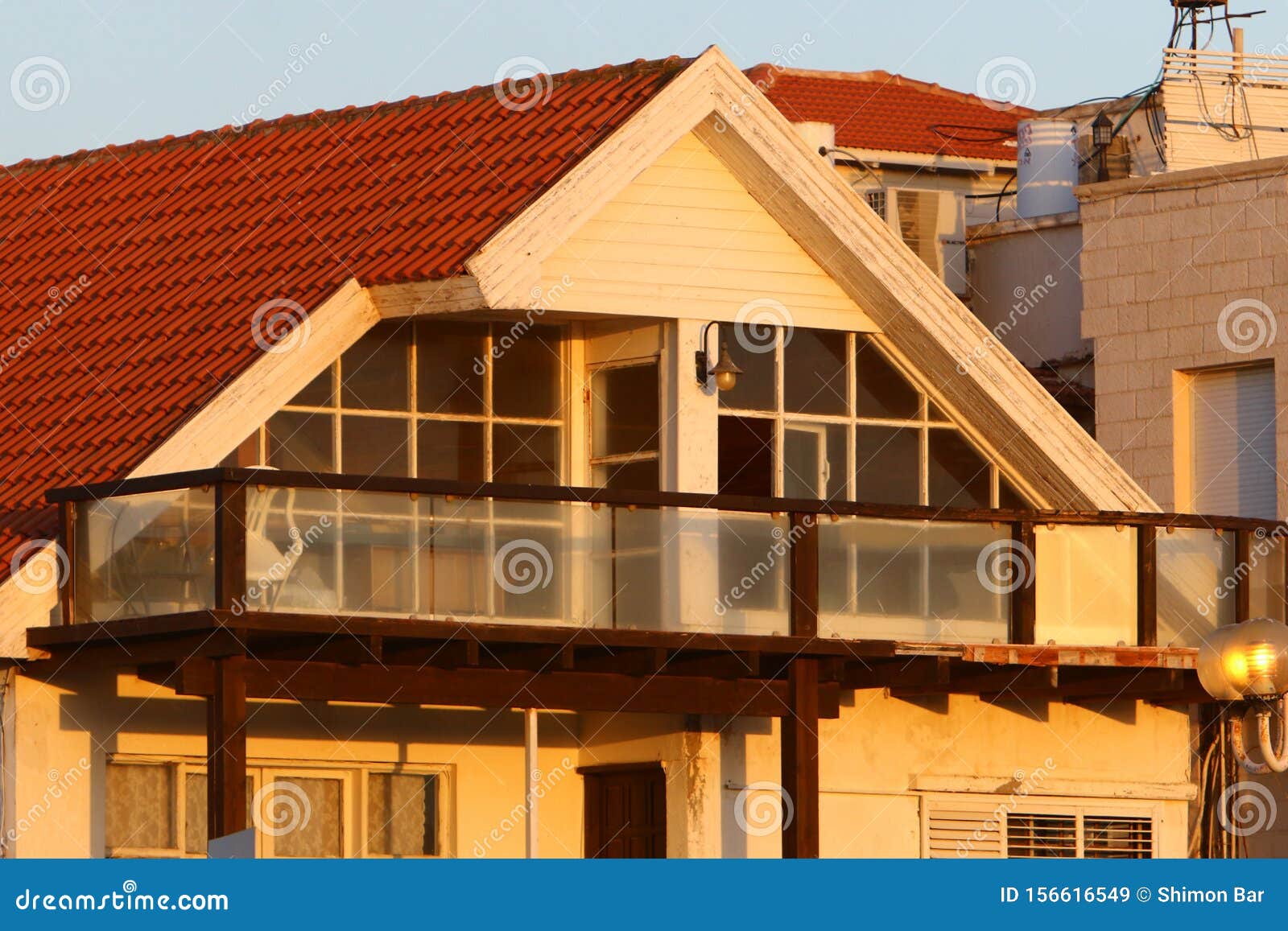 Roof - the Upper Structure of the Building and Structures Stock Image ...