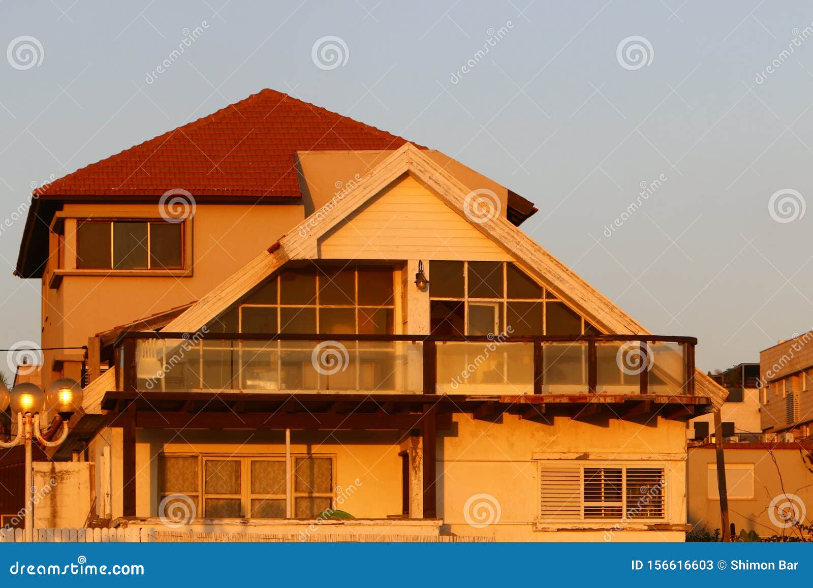 Roof - the Upper Structure of the Building and Structures Stock Image ...