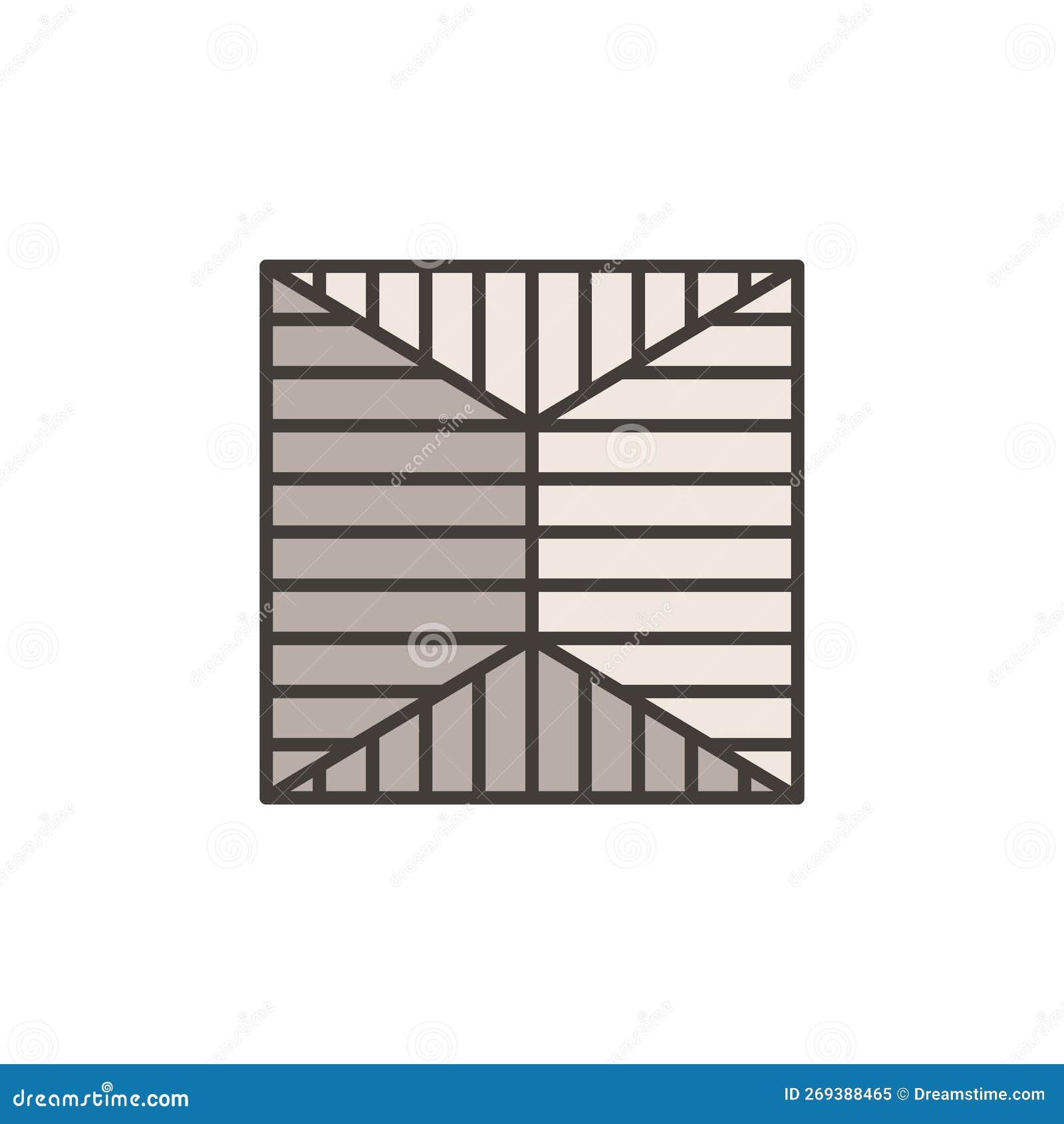Roof Vector Concept Colored Icon - Top View Stock Illustration ...