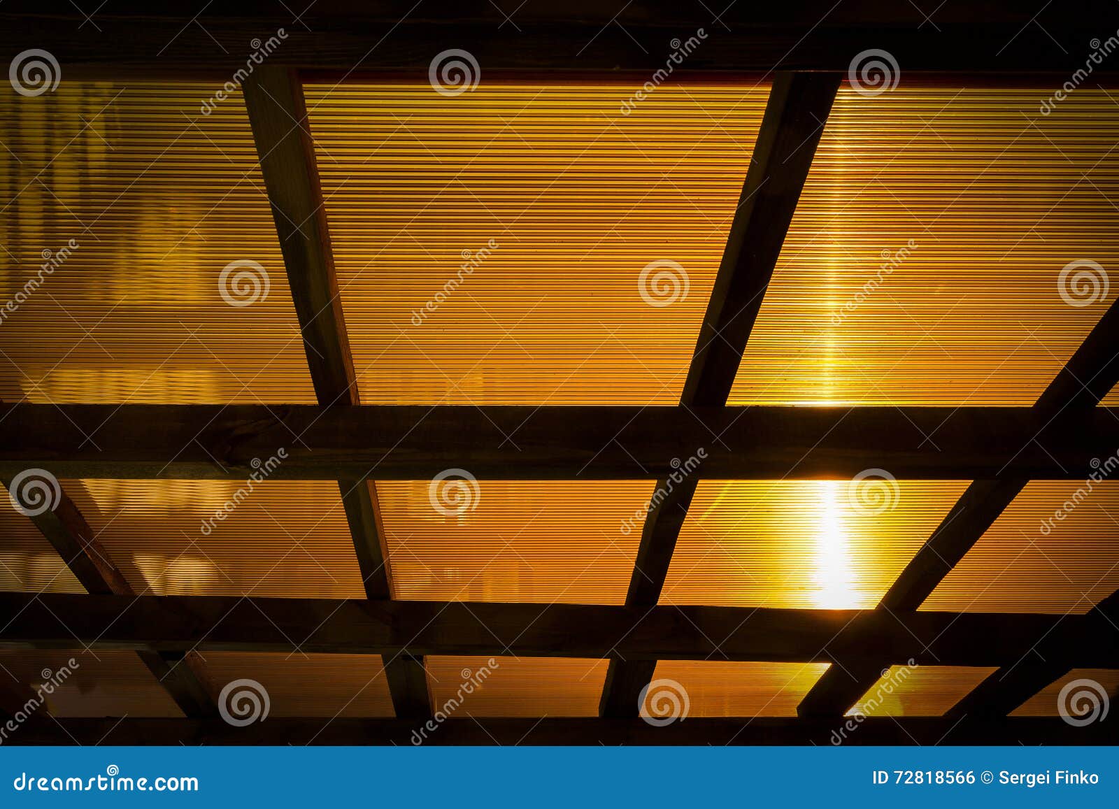 The Roof of the Veranda of Polycarbonate Stock Photo - Image of glazed ...