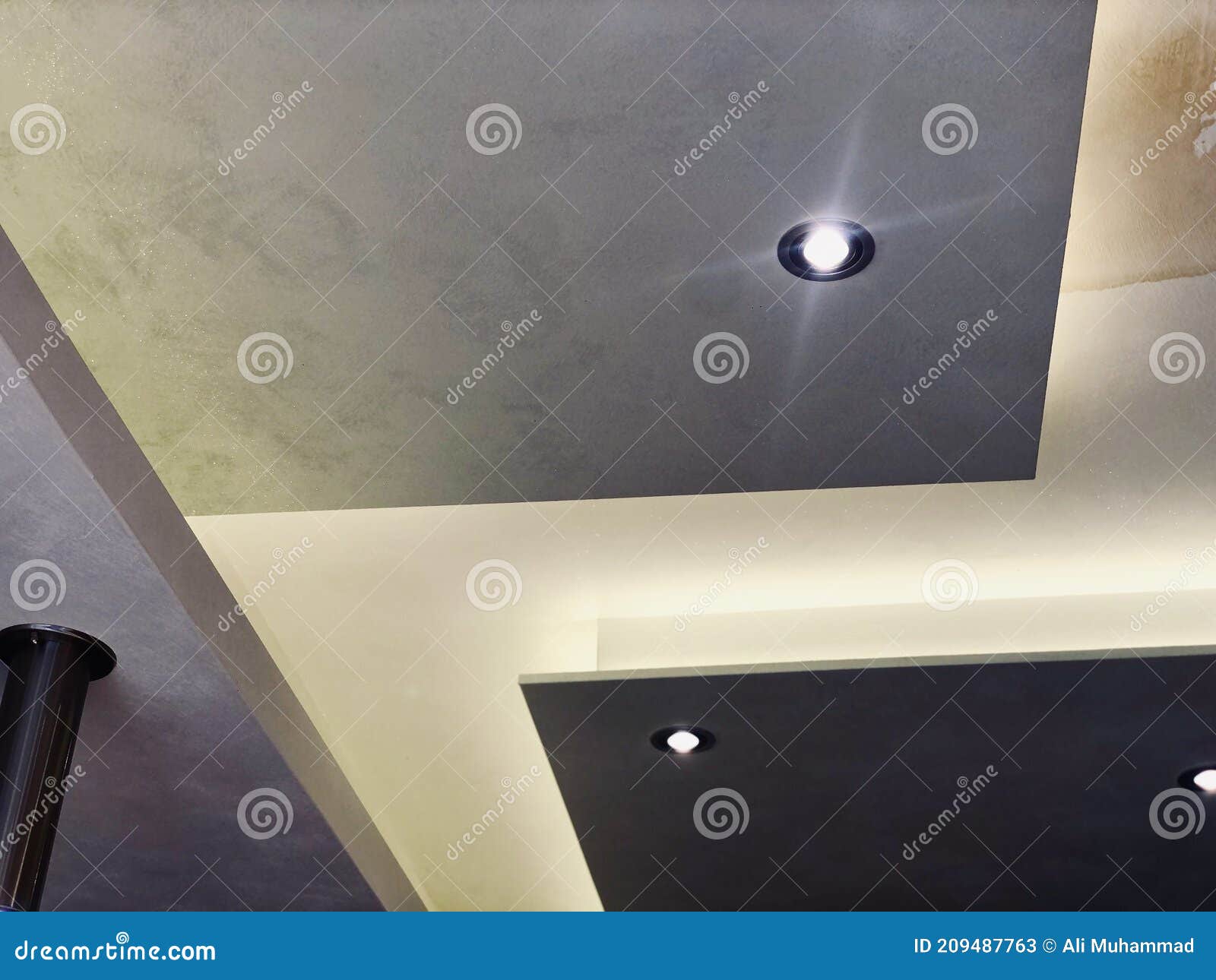 Roof View Roof Ceiling with Lights Stock Image - Image of beam, ceiling ...