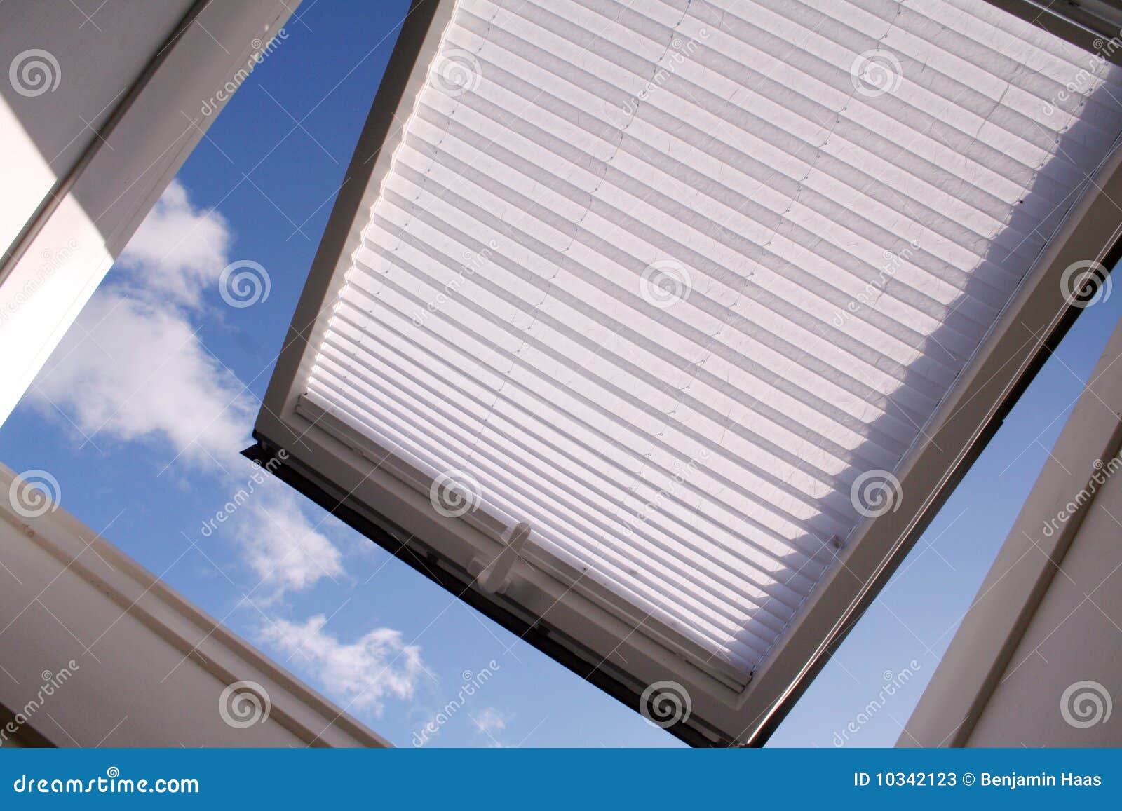 Roof Window On A Grey Tiled Rooftop Large Detailed Loft Skylight ...
