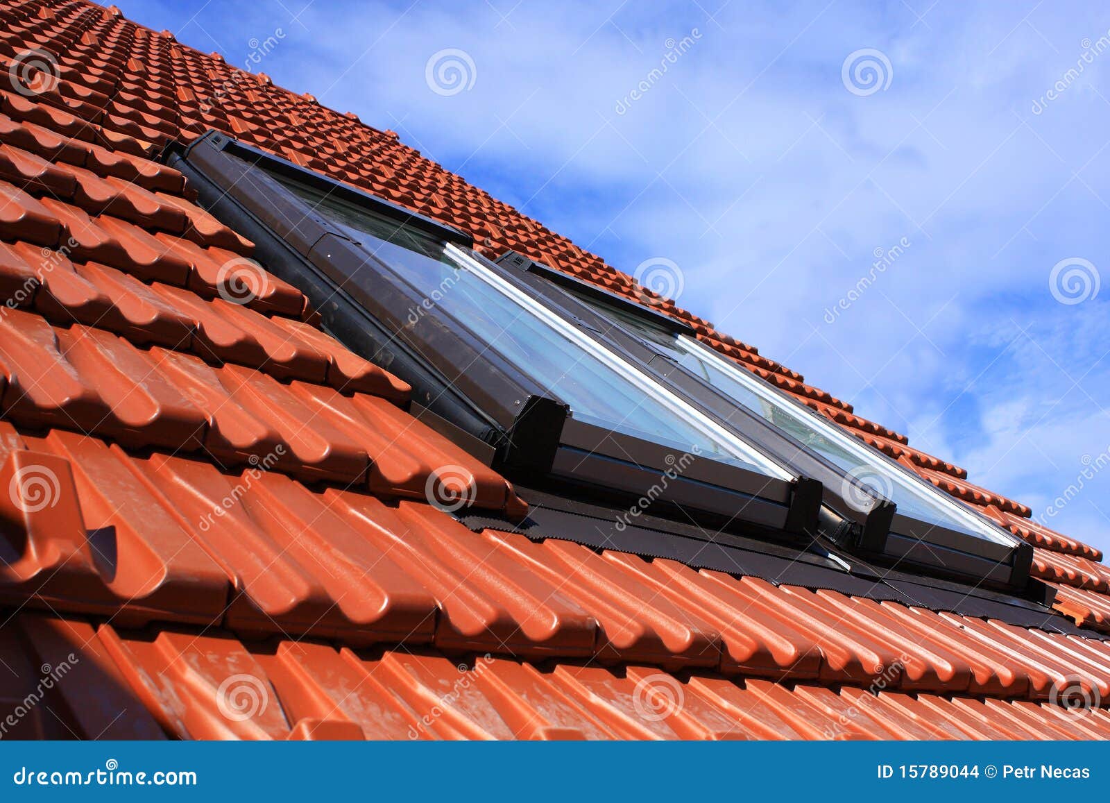 Roof windows stock photo. Image of horizontal, construction - 15789044