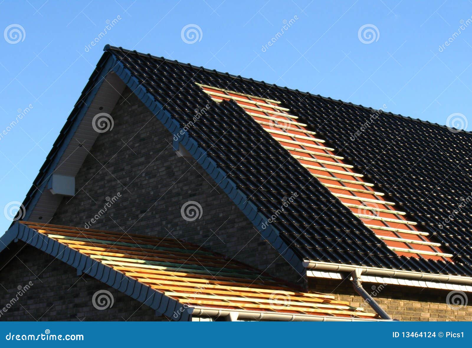 Roof Cladding Pattern Roof Tiles Royalty-Free Stock Image ...