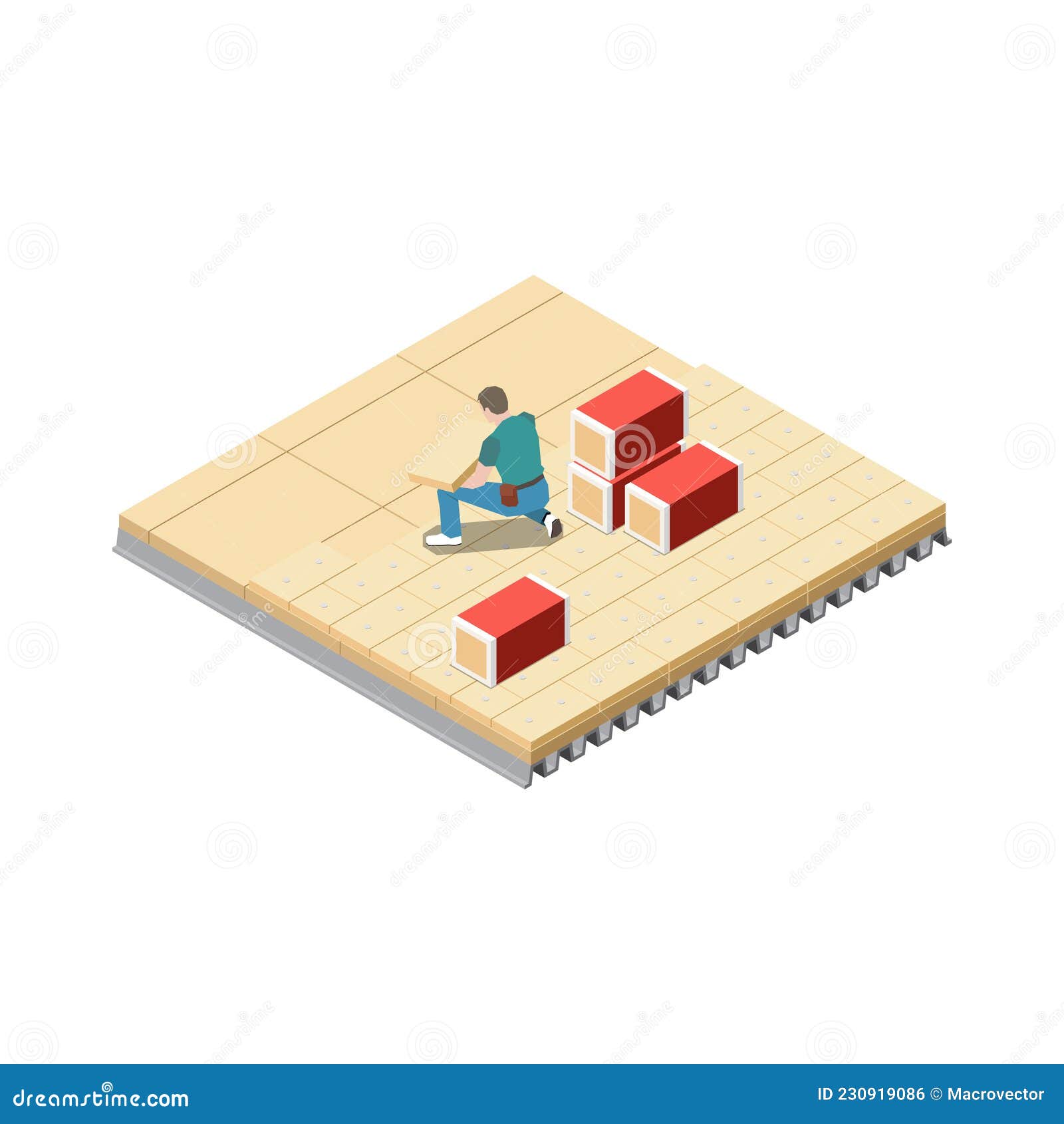 Roofing Construction Icon stock vector. Illustration of worker - 230919086