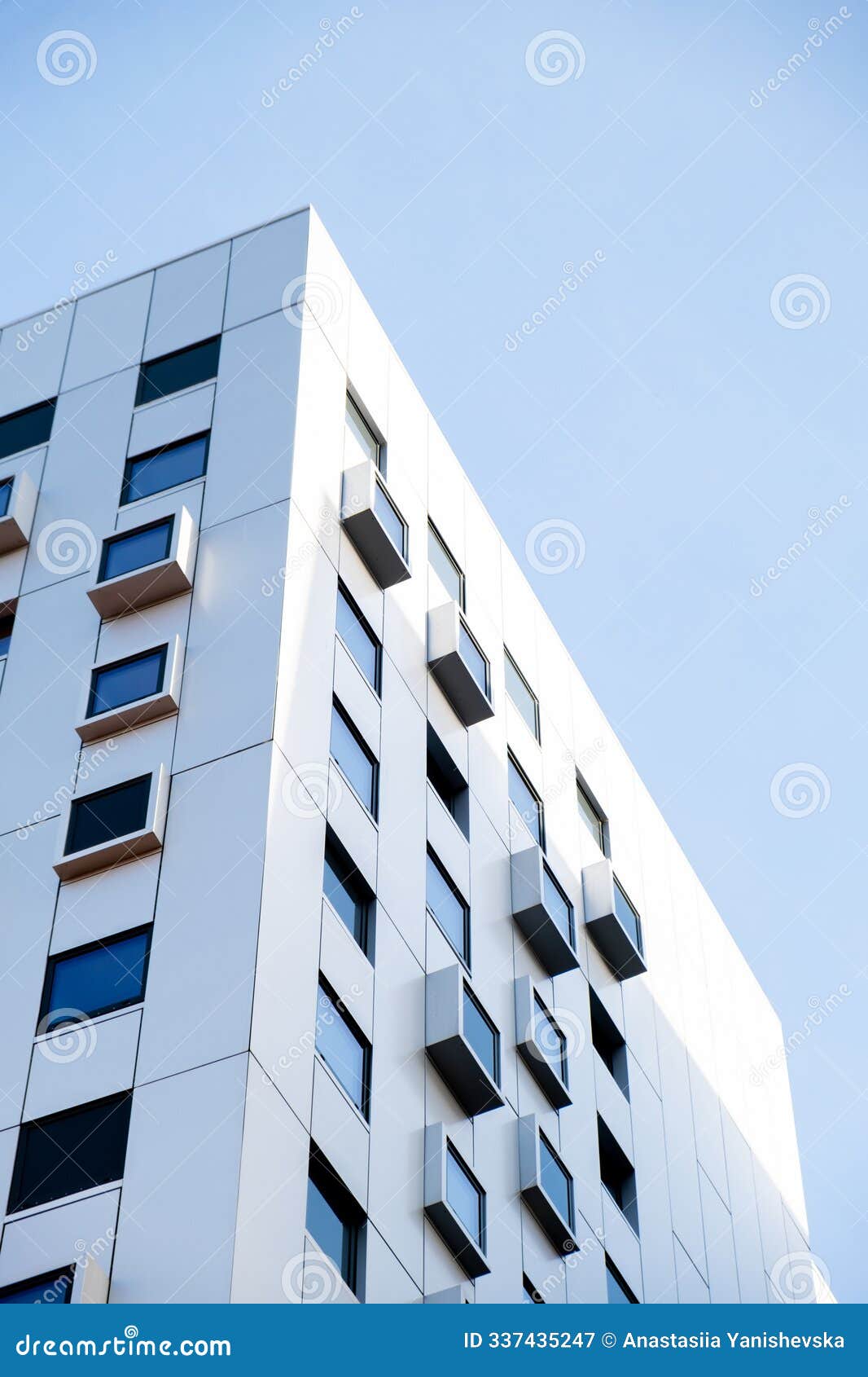 Roofing Construction Modern House Square Windows. Abstract Structure ...