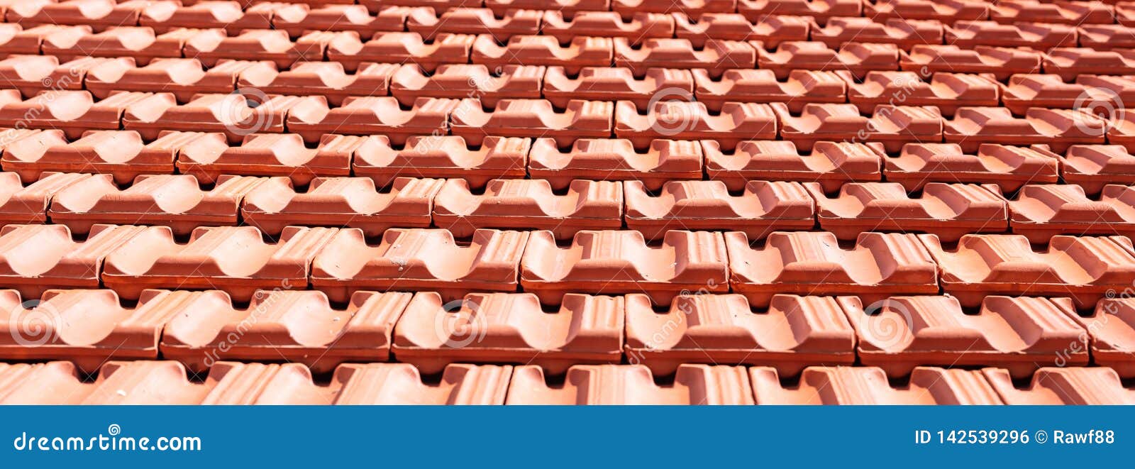 Roofing Construction. Roof Ceramic Tiles Texture Background Stock ...