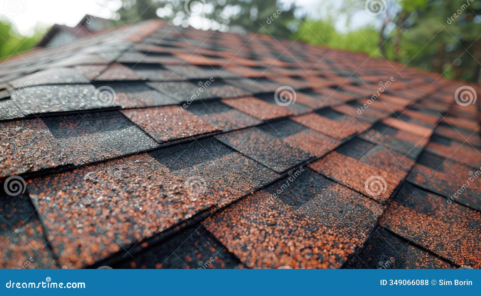 Roofing Materials Include Asphalt Stock Illustration - Illustration of ...
