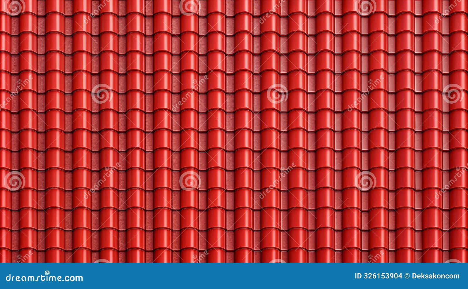 Roofing Texture Red Corrugated Tile Element of Roof Seamless Pattern AI ...