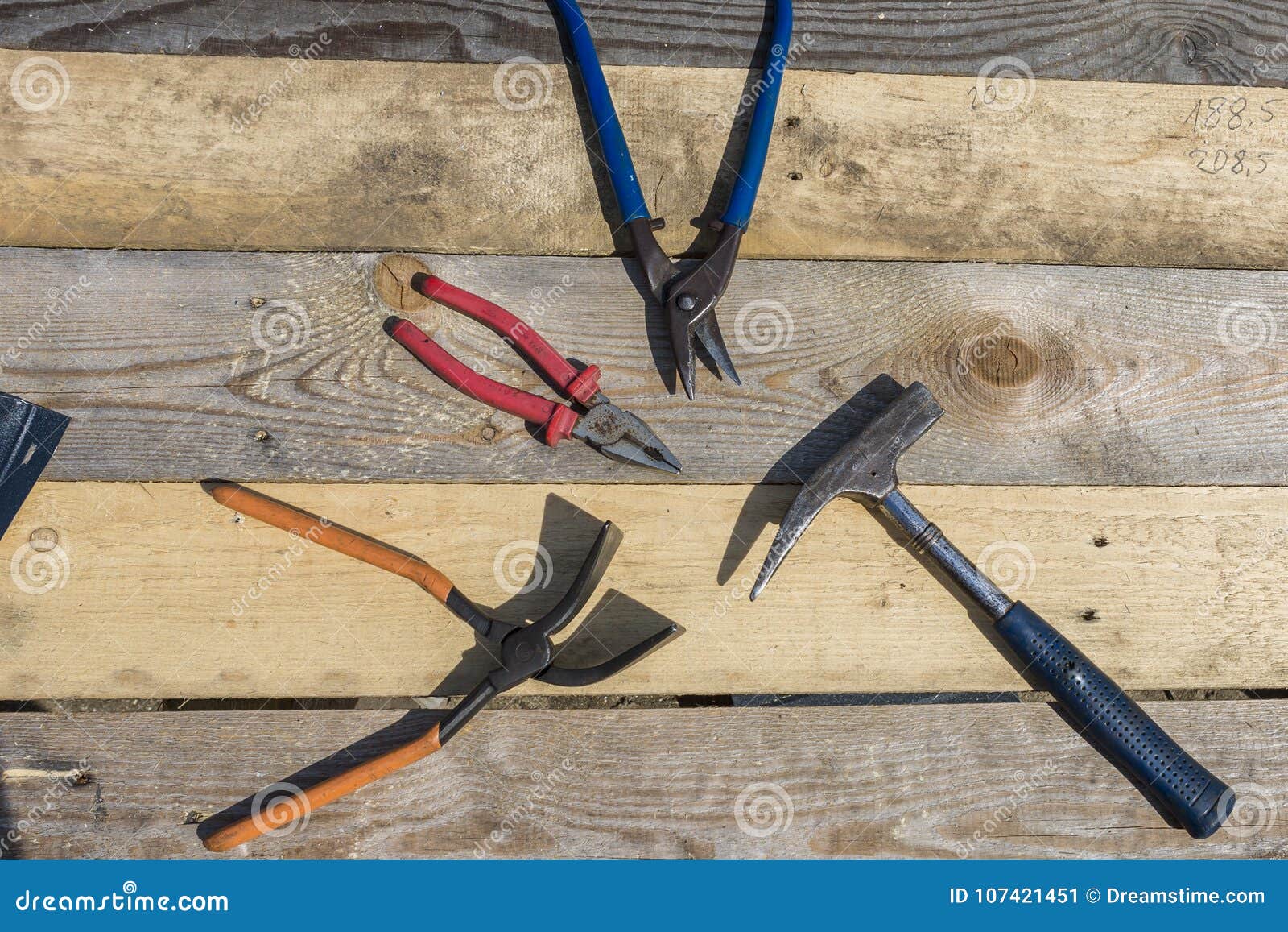 Roofing tools stock image. Image of tools, sheet, tinsmith - 107421451