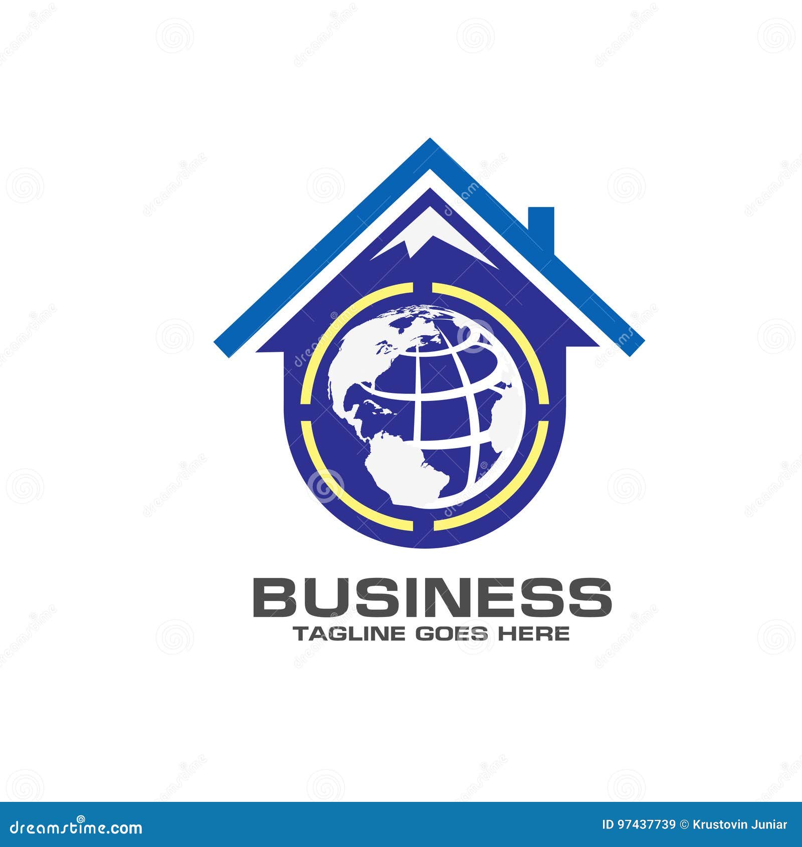 Roofing world logo stock vector. Illustration of environment - 97437739