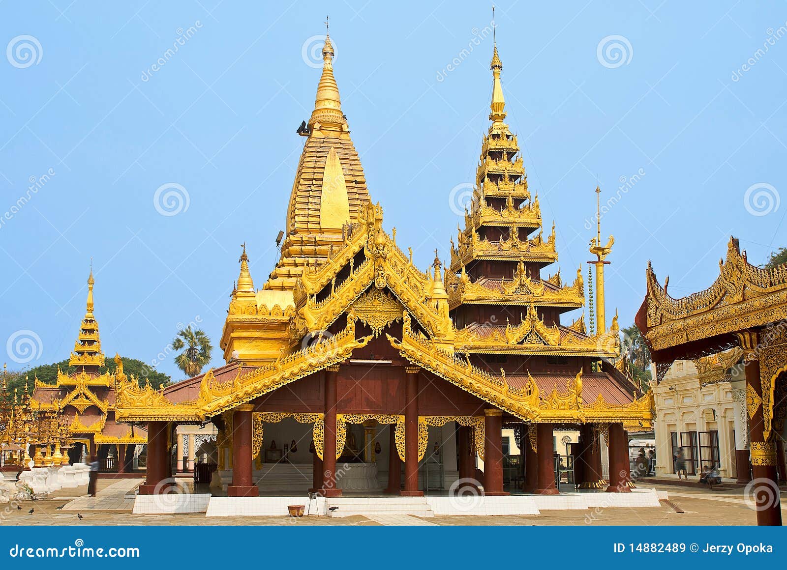 Roofs in Bagan stock image. Image of myanmar, learning - 14882489