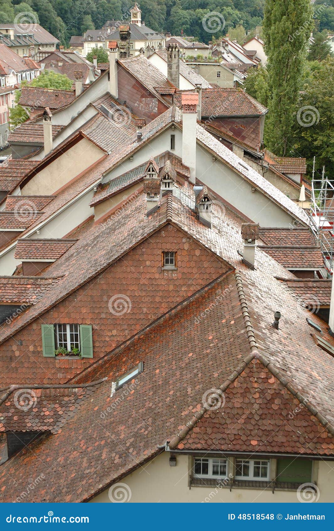 Roofs and Buildings in Bern, Switzerland Editorial Stock Photo - Image ...