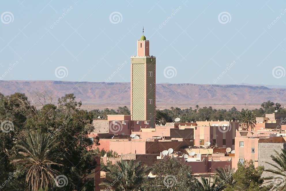 Roofs of Erfoud in Morocco stock photo. Image of unpleasant - 3763650