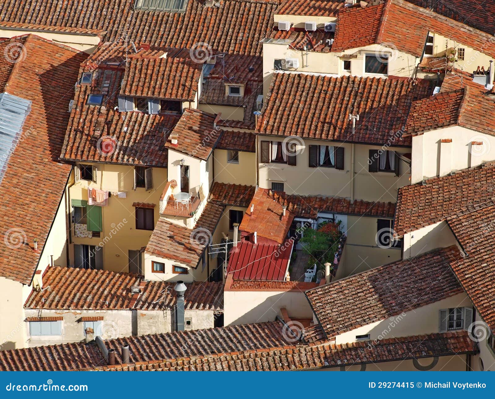 Roofs of Florence, Italy stock image. Image of travel - 29274415