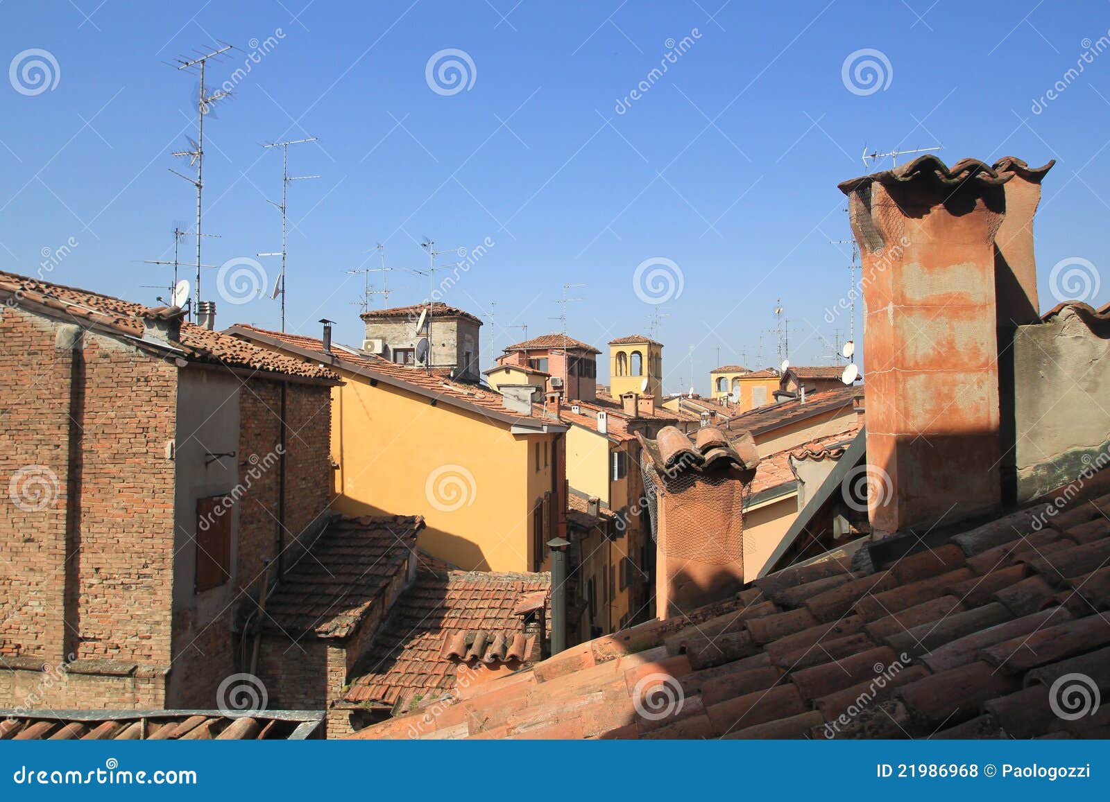 Roofs of Modena with Old Building Stock Photo - Image of emilia, luxury ...