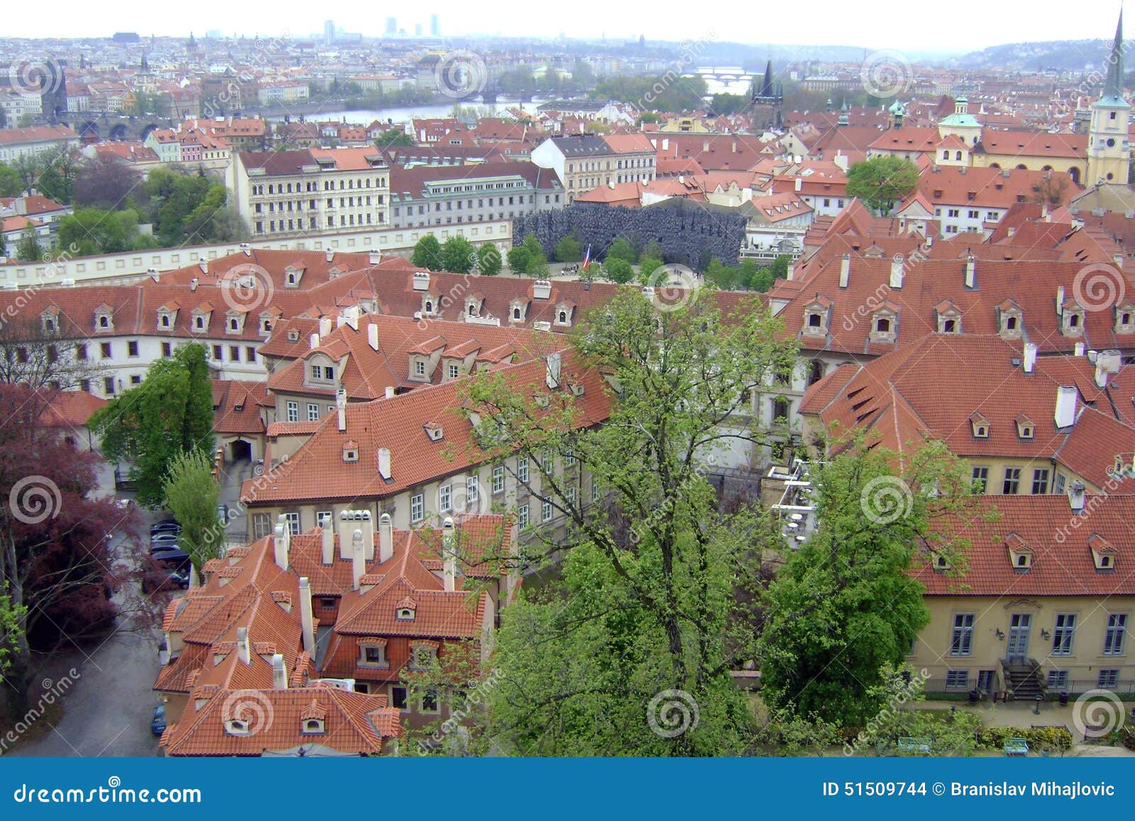 Roofs of Prague stock photo. Image of medieval, tourism - 51509744