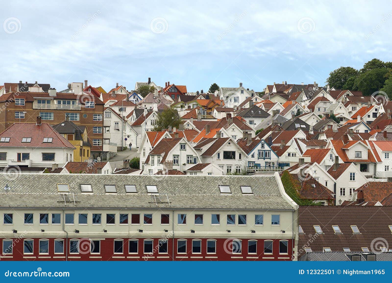 Roofs of Stavanger. stock image. Image of colorful, fjord - 12322501
