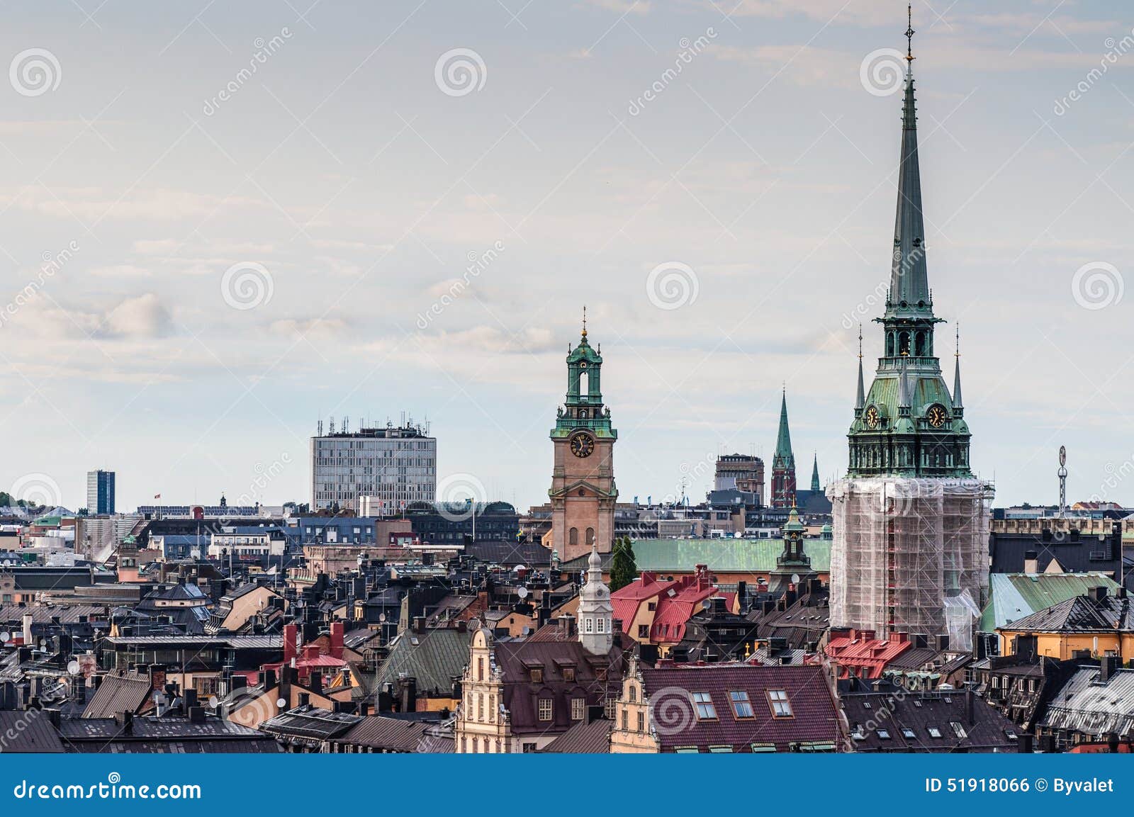 Roofs of Stockholm stock photo. Image of cities, roofs - 51918066