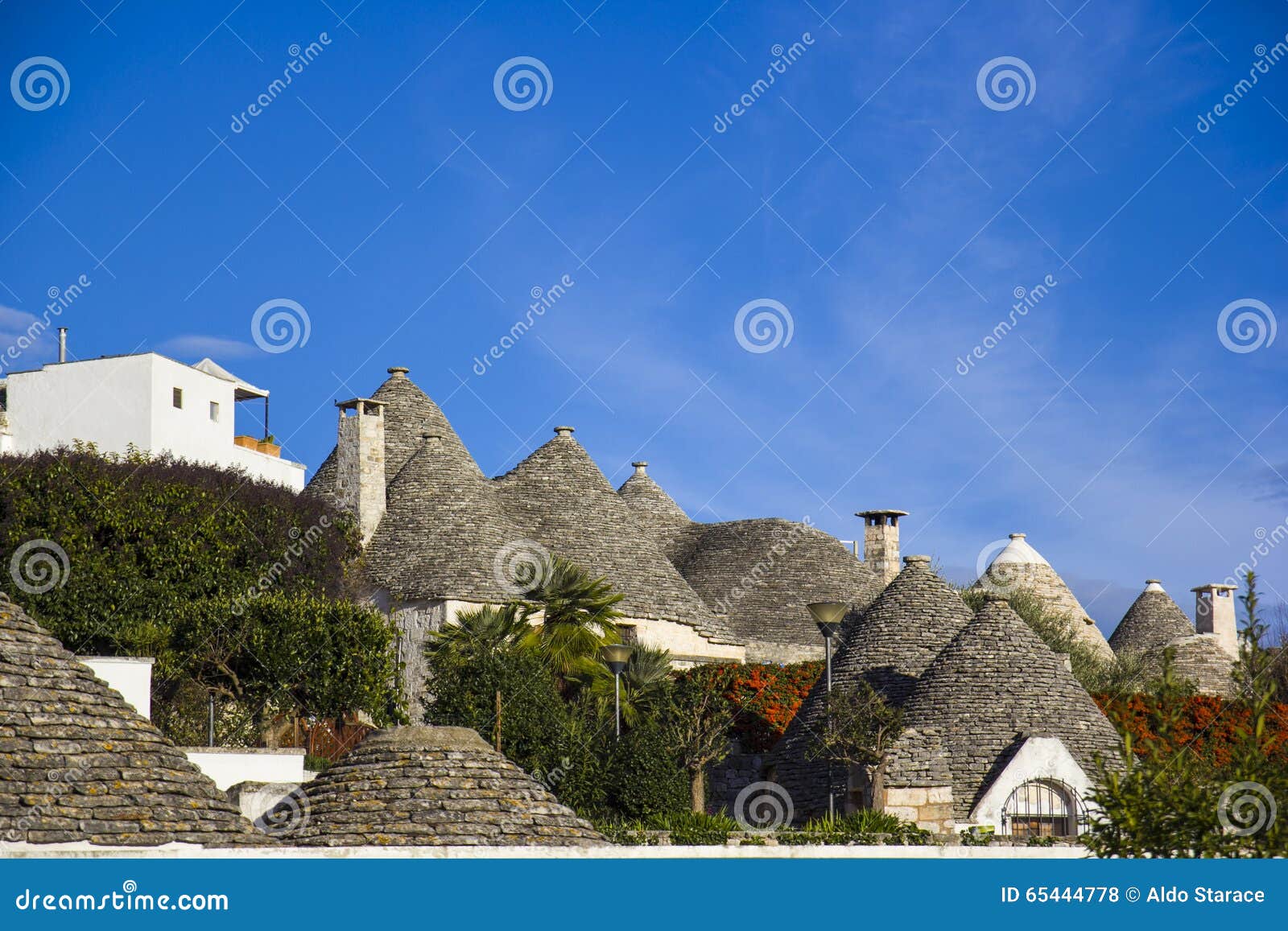 The Roofs of Trulli. Alberobello Stock Photo - Image of alleys, typical ...