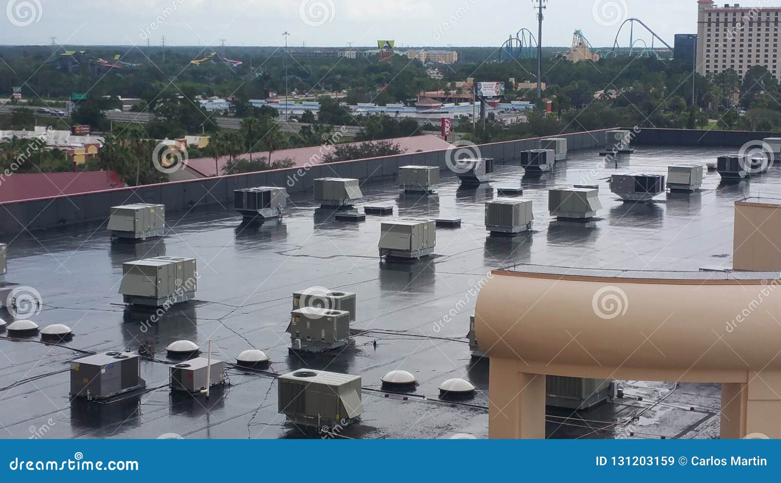 Rooftop Air Conditioning Units Stock Image - Image of industrial ...