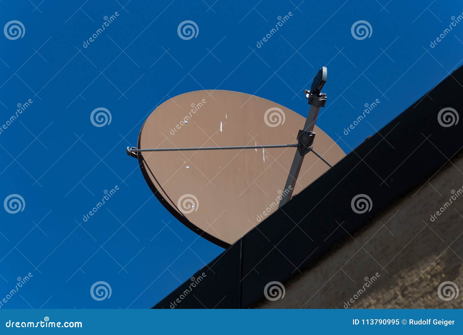 Rooftop with antenna stock image. Image of electrical - 113790995