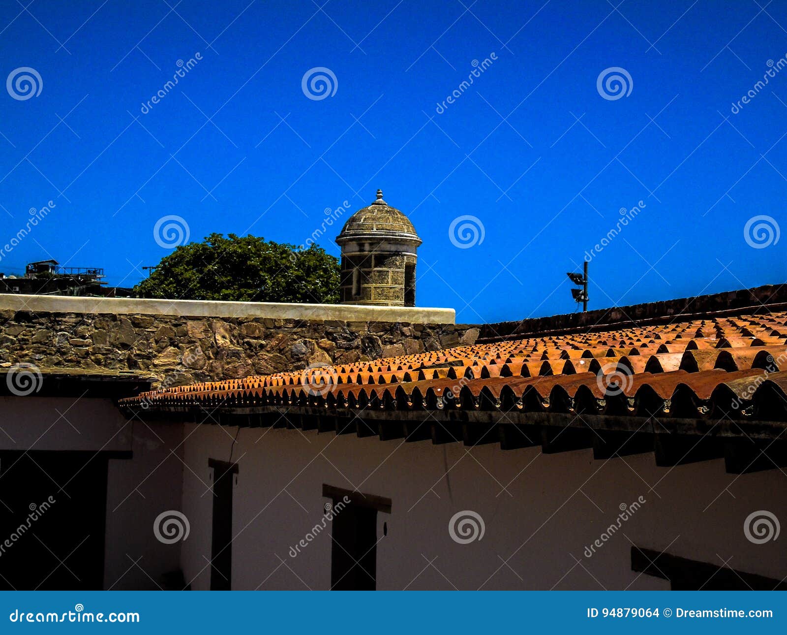 Rooftop in a Antique Castle Stock Photo - Image of architecture ...