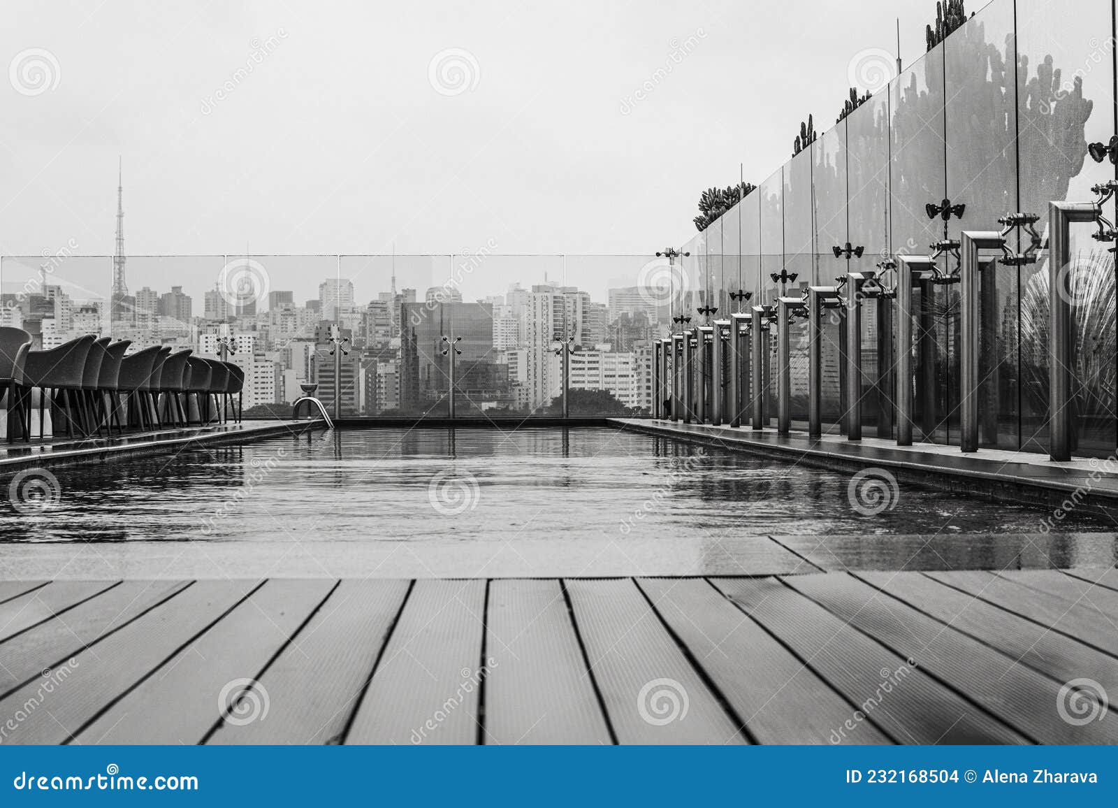 Rooftop Bar and Pool , Sao Paulo, Brazil Stock Photo - Image of minh ...
