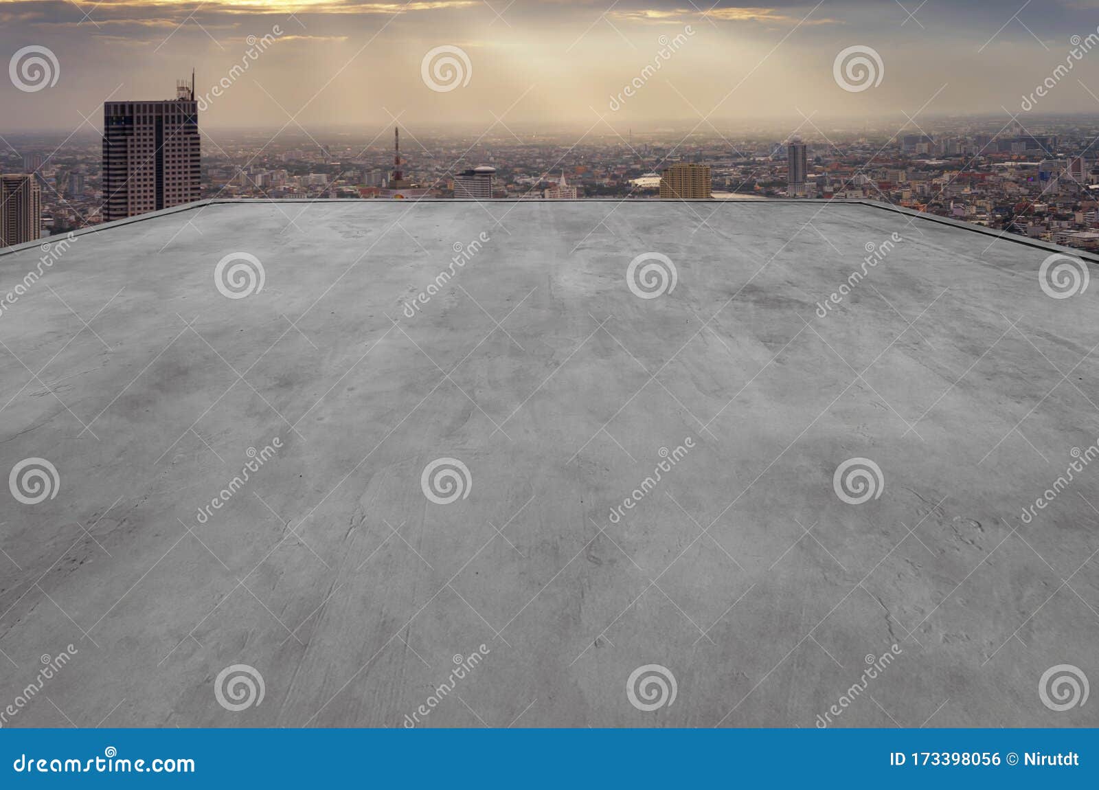 Rooftop of the building stock photo. Image of city, area - 173398056