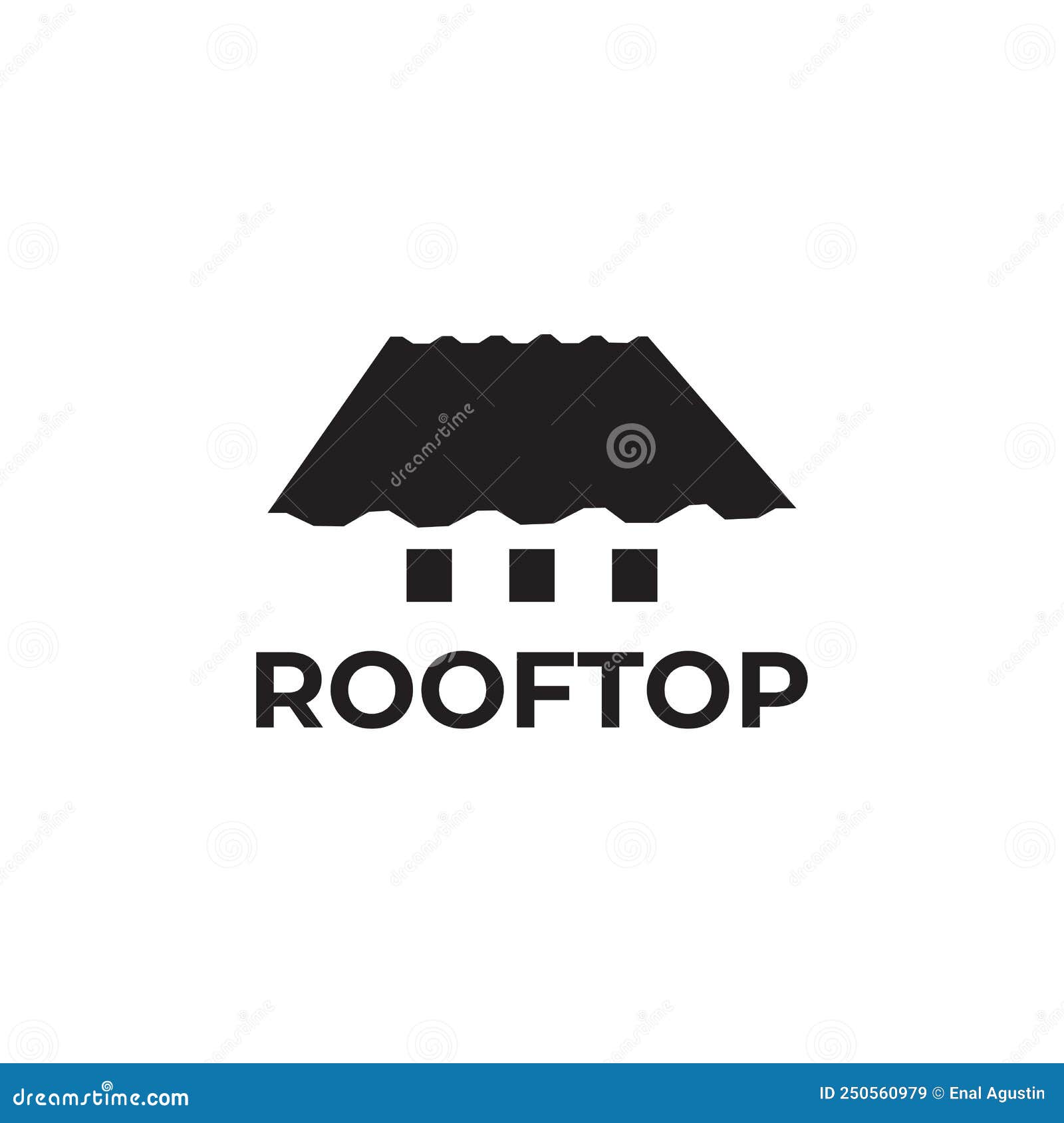 Rooftop Building Home Logo Design Stock Vector - Illustration of ...