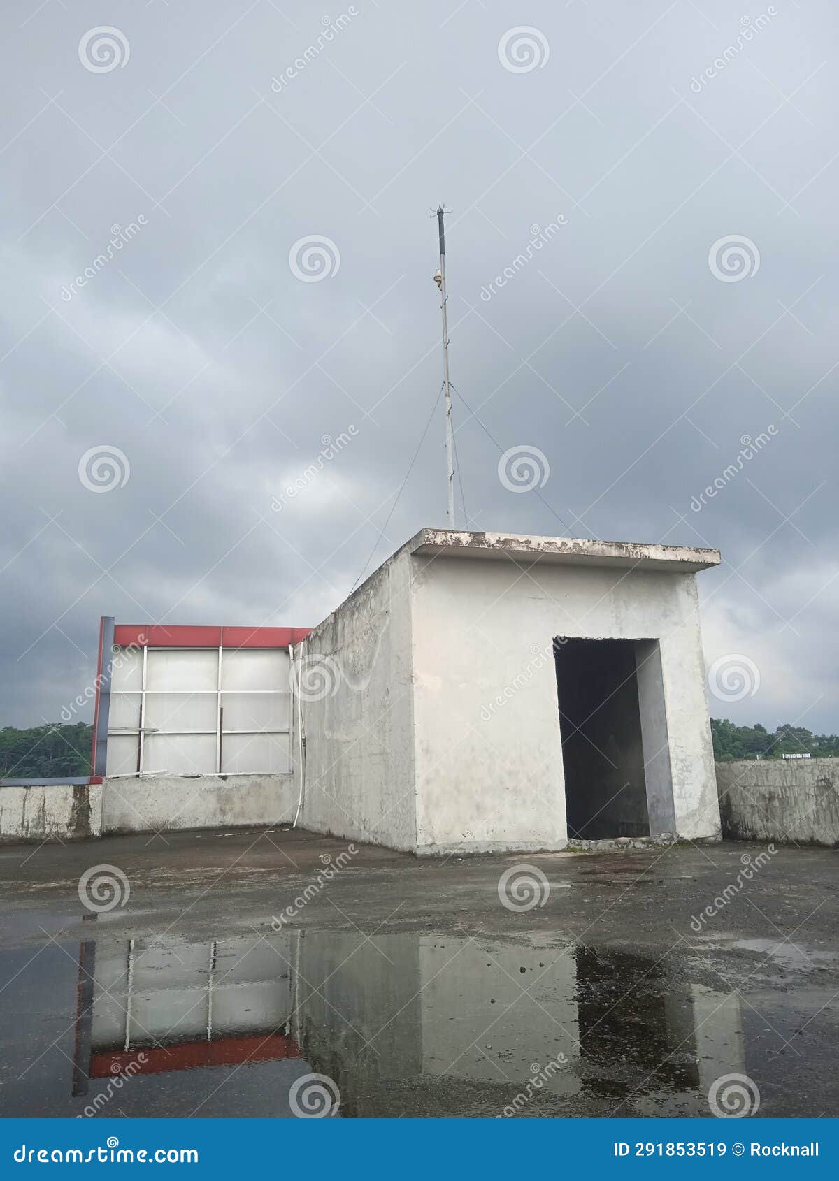 Rooftop of a Building after the Rain Stock Image - Image of view ...